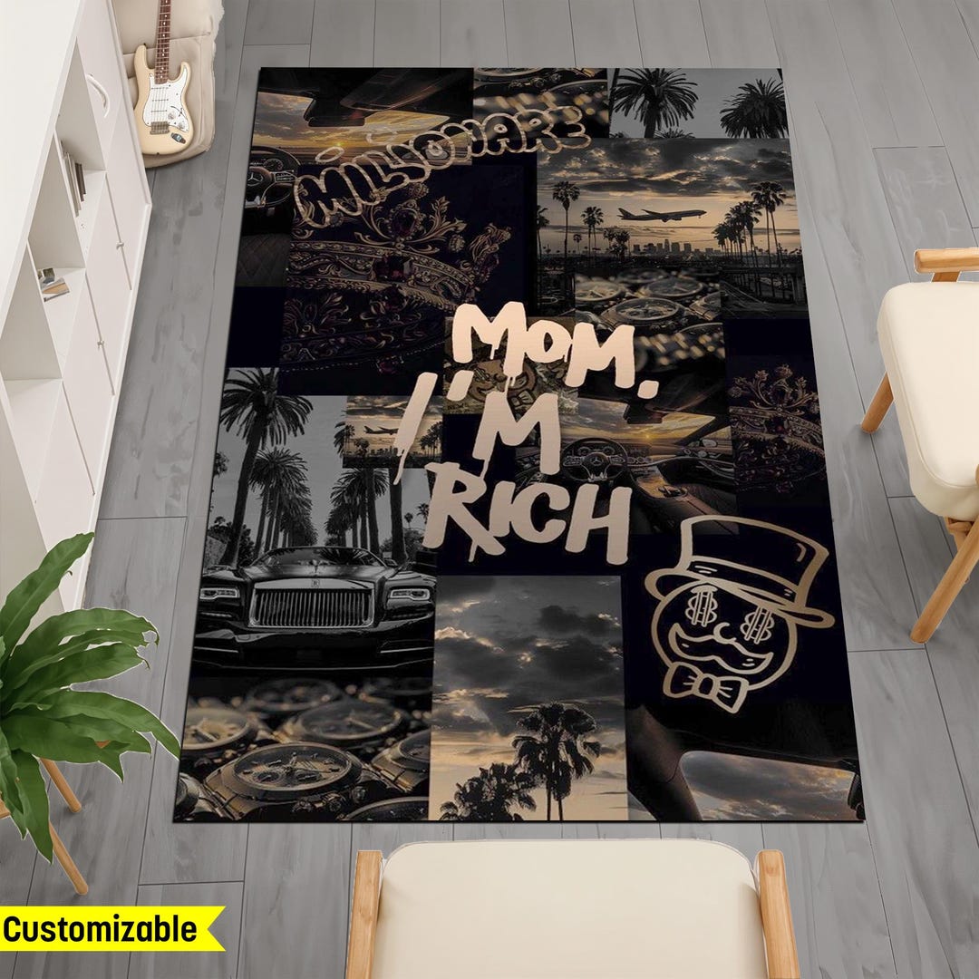 Millionaire Rug, Dollar Rug, Dollar Carpet, Mother's Day Gift, Gift ...
