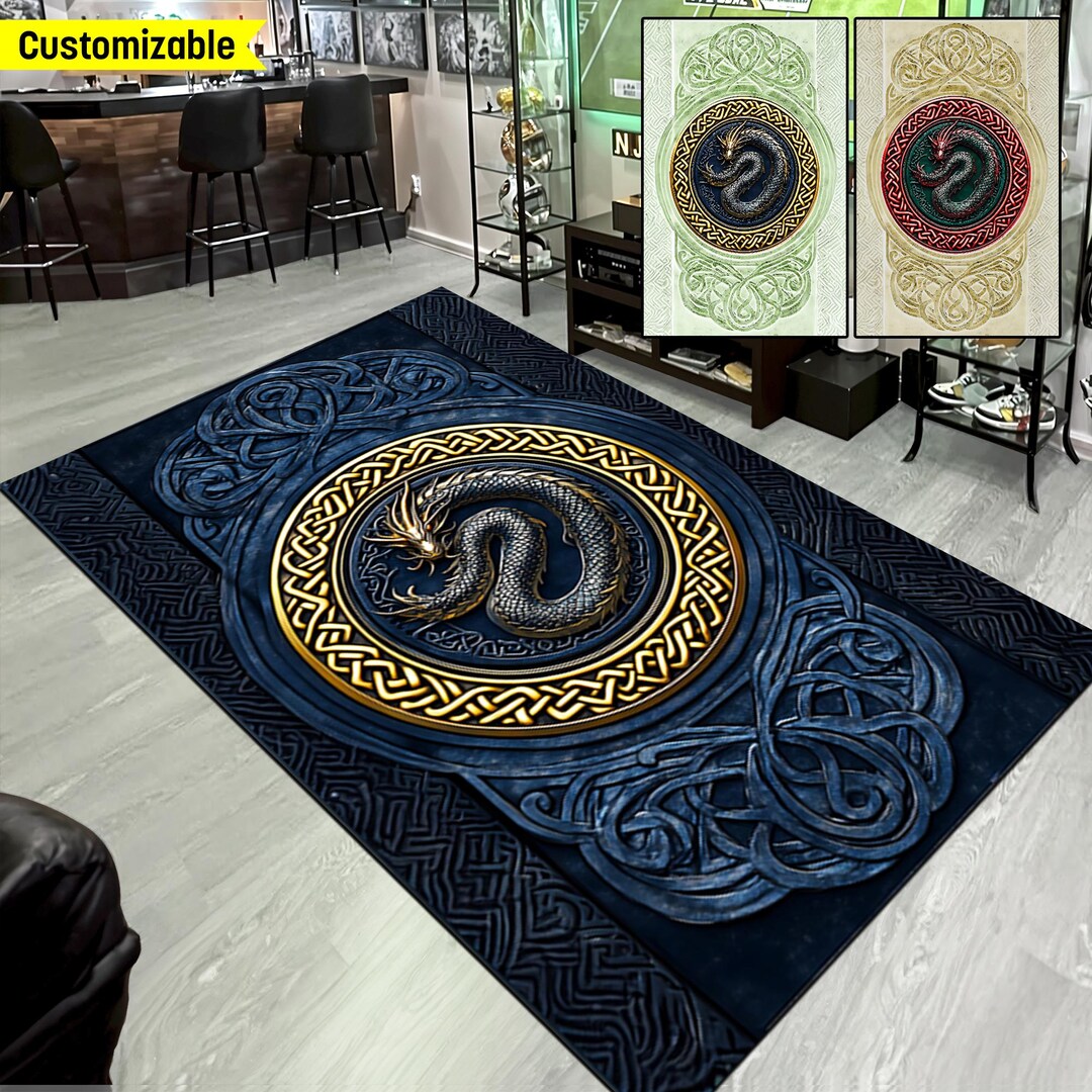 Dragon Rug, Celtic Dragon Rug, Chinese Dragon Rug, Japanese Dragon Rug ...