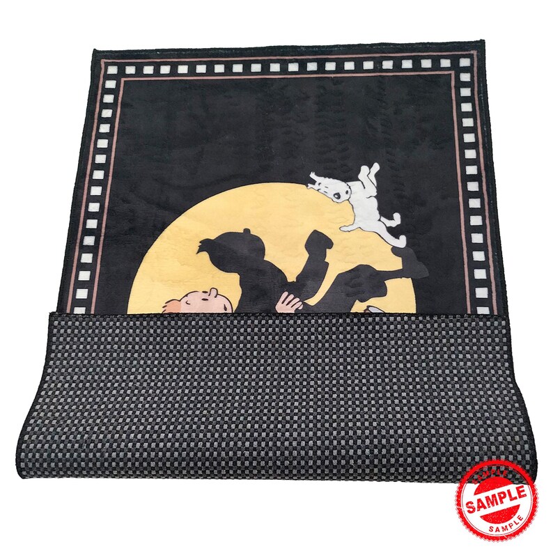 Tintin, Tintin Kids Rug, Tin Moon Rug, Tintin Gift,tintin Comic Rug ...