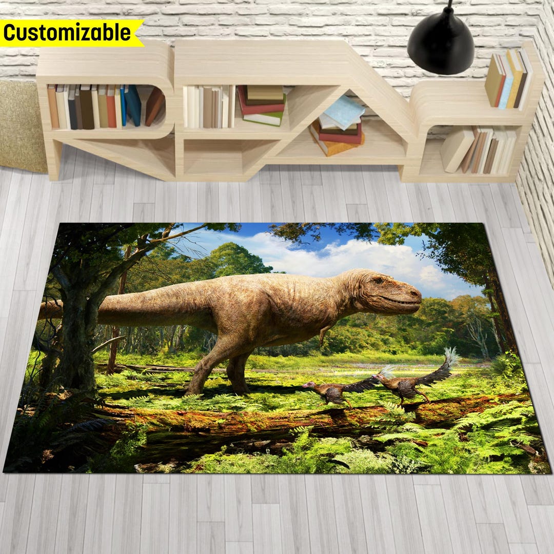 Dinosaur Rug, Dinosaur Carpet, Dinosaurs Area Rug,dino Rug, Hild Rug ...