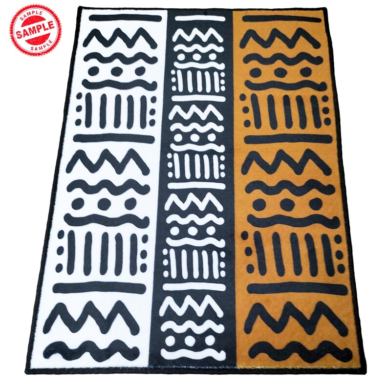 Ethnic African Rug, African Pattern Area Rug, African Tribal Rug ...