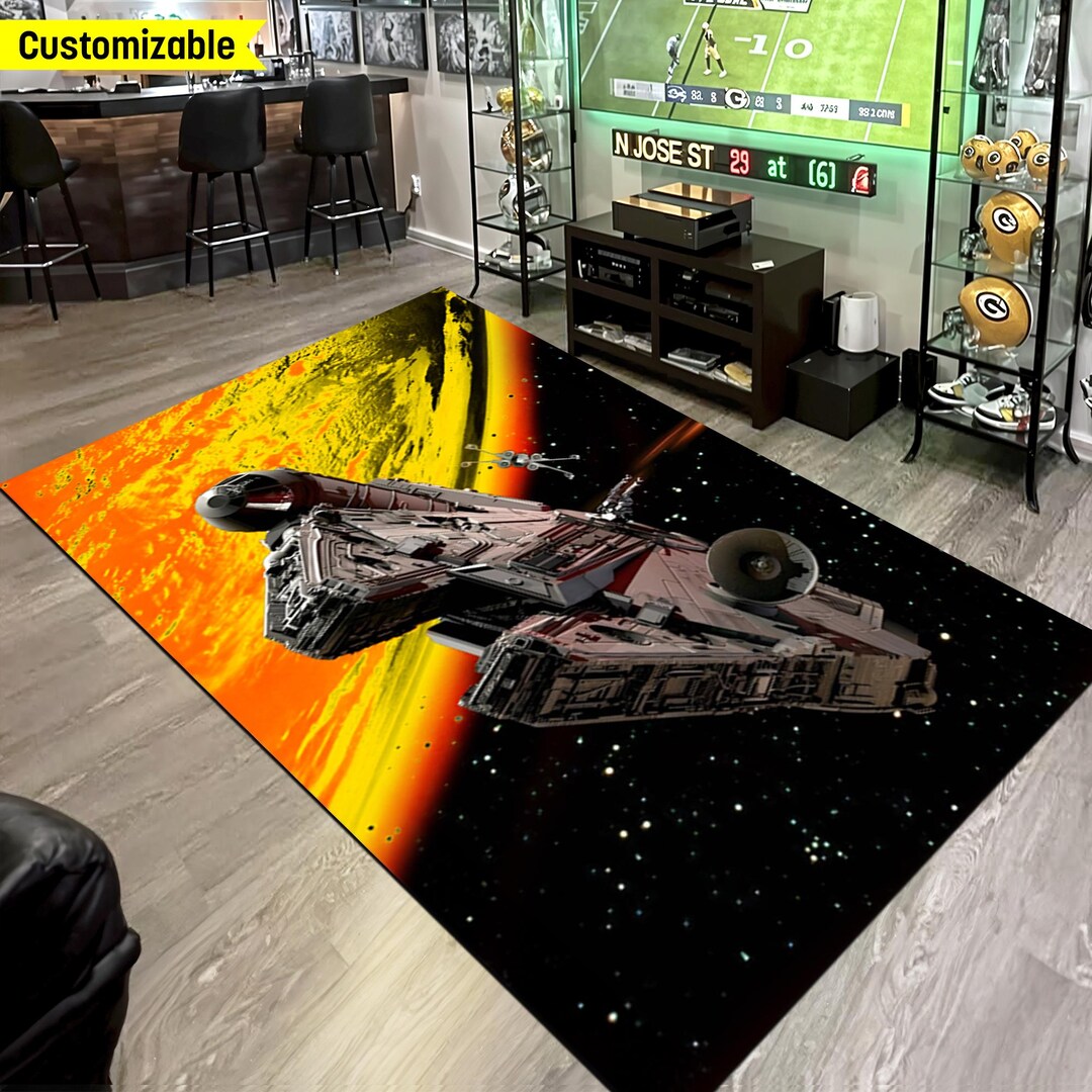 Star Wars Rug, Millennium Falcon Rug, Starwars Carpet, Star Wars ...