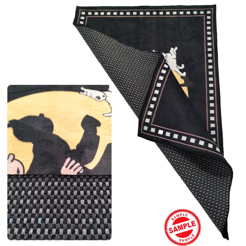 Tintin, Tintin Kids Rug, Tin Moon Rug, Tintin Gift,tintin Comic Rug ...