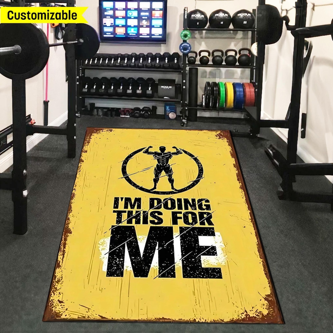 Gym Rug, Gym Carpet, Fitness Rug, Bodybulding Rug,gift Ideas, Gym ...