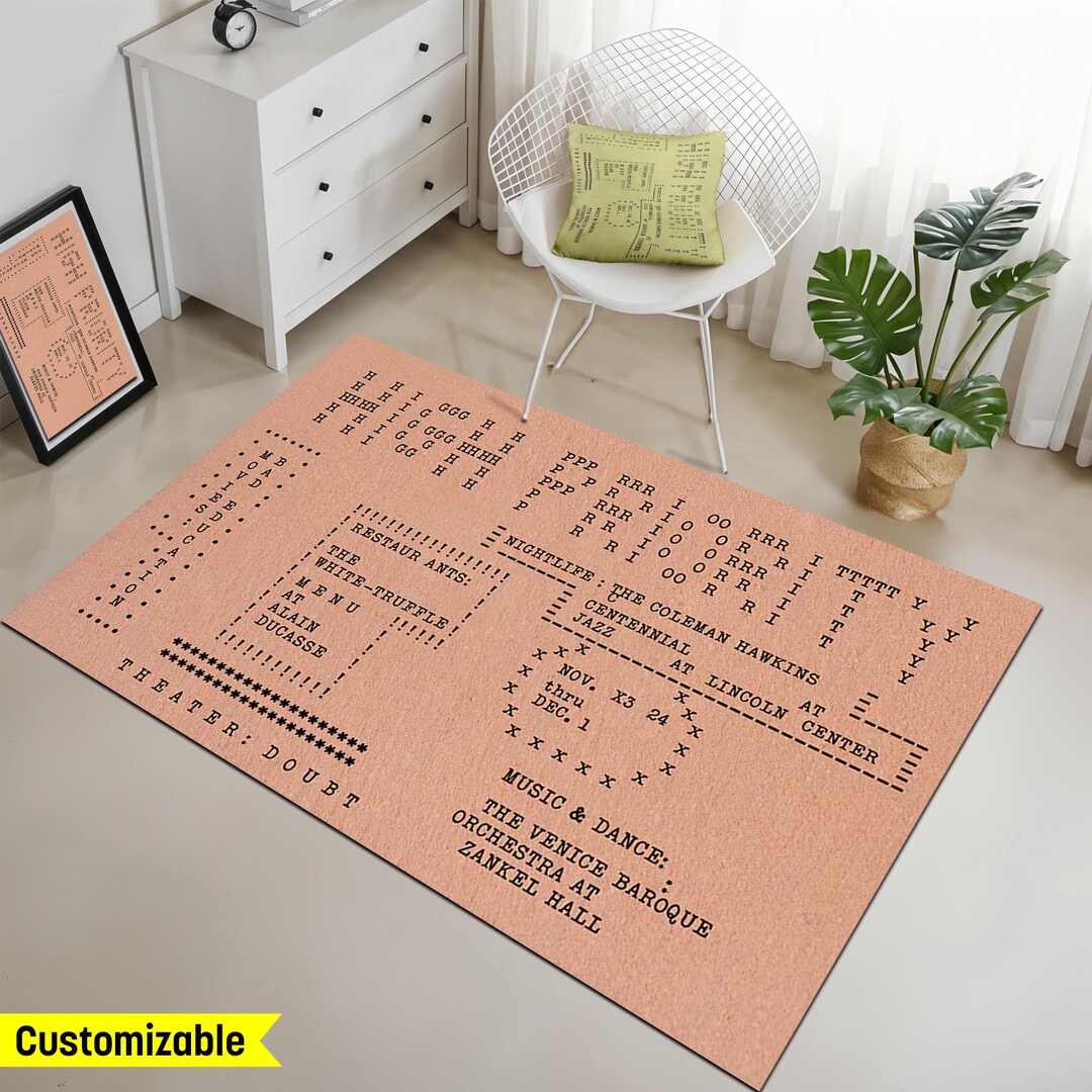 High Priority Rug, Nightlife Rug, Party Carpet, Fun Rug, Jazz Rug ...