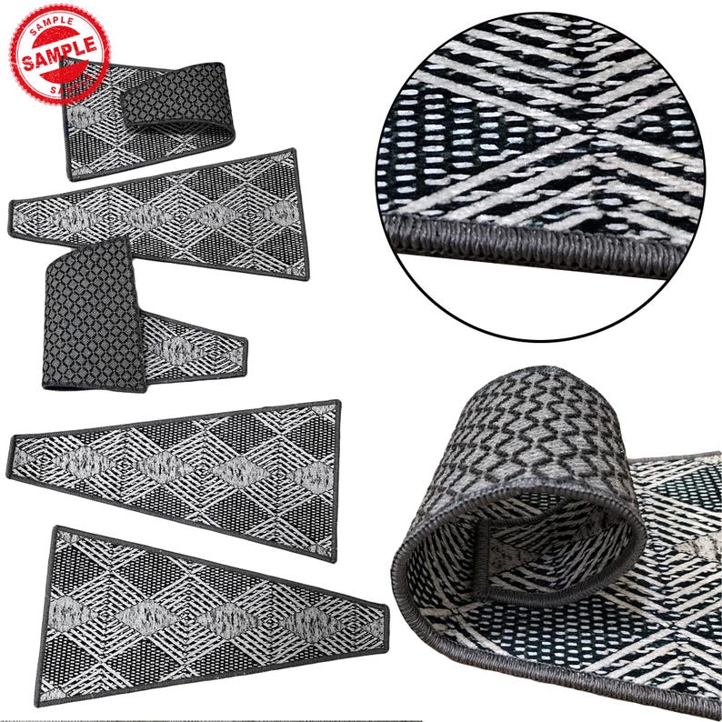 Triangle Stair Rug, Stair Rug, Custom Shaped Stair Rug, Rectangle ...