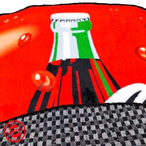 Red Coca Cola Rug, Coca Cola Round Rug, Keith Haring Rug, Nostalgic ...