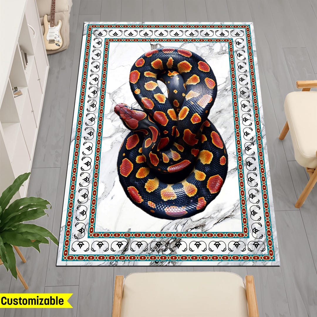 Snake Rug, Fashion Rug, Popular Rug, Gothic Rug,custom Rug, Luxury ...