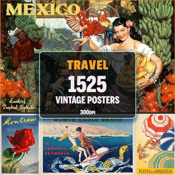 Vintage Travel Posters - Etsy