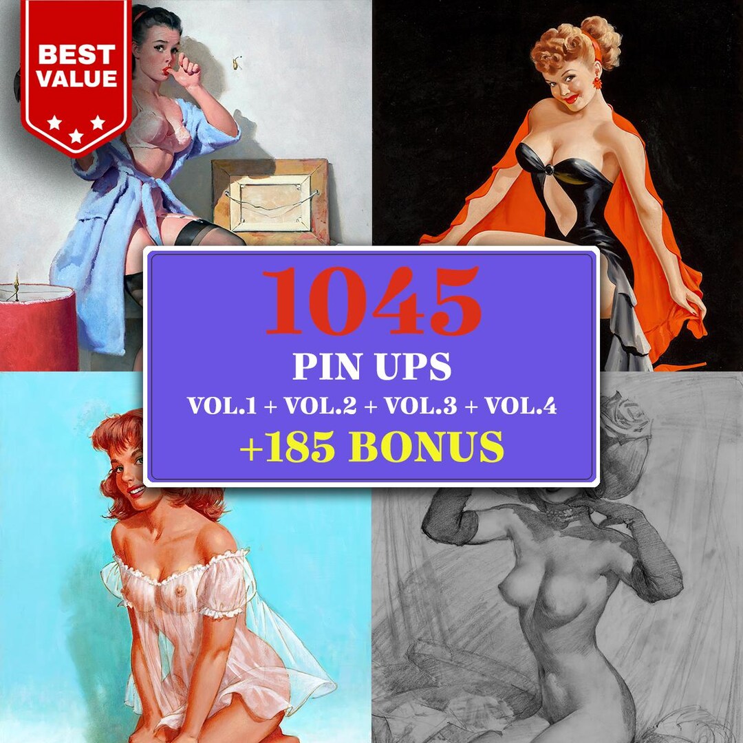 Mega Bundle Set Of 1045 Pin Ups Vintage Beautiful Women Pin Ups Naked Women Posters High