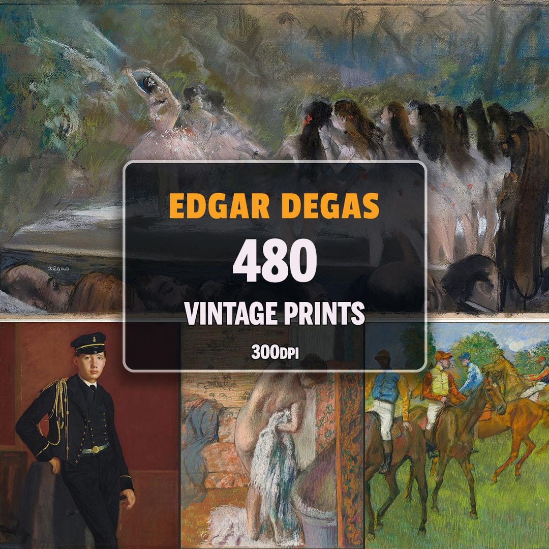 480 Edgar Degas Art Collection, Printable Wall Art, Gallery Wall Set ...