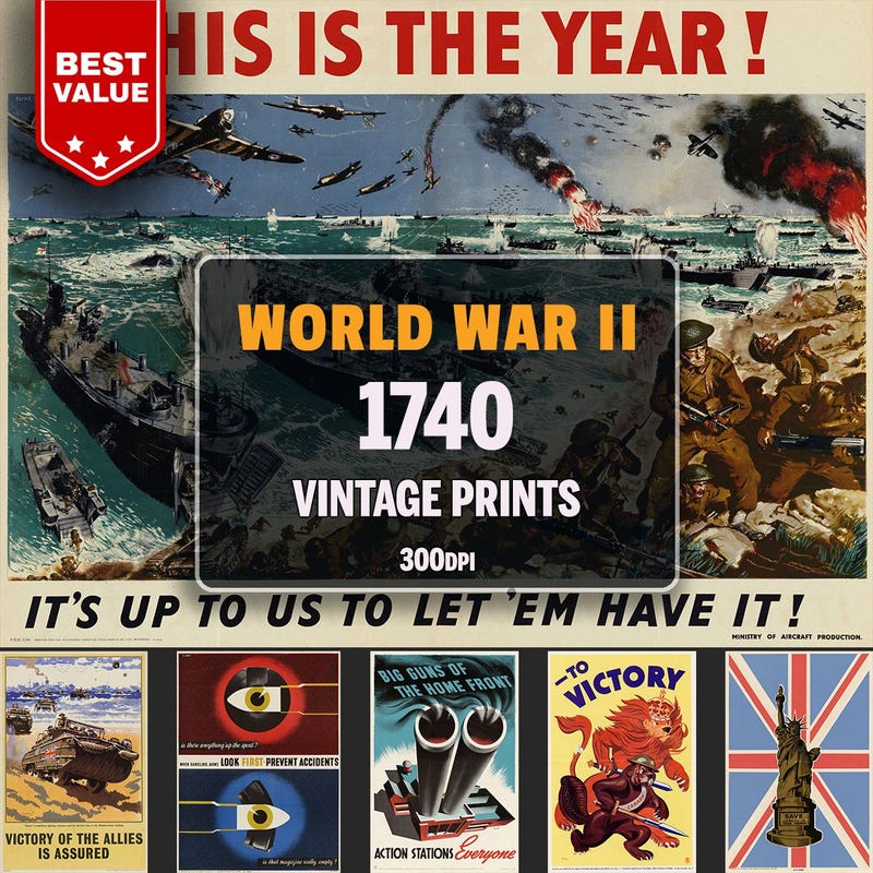 British Ww2 Posters - Etsy UK