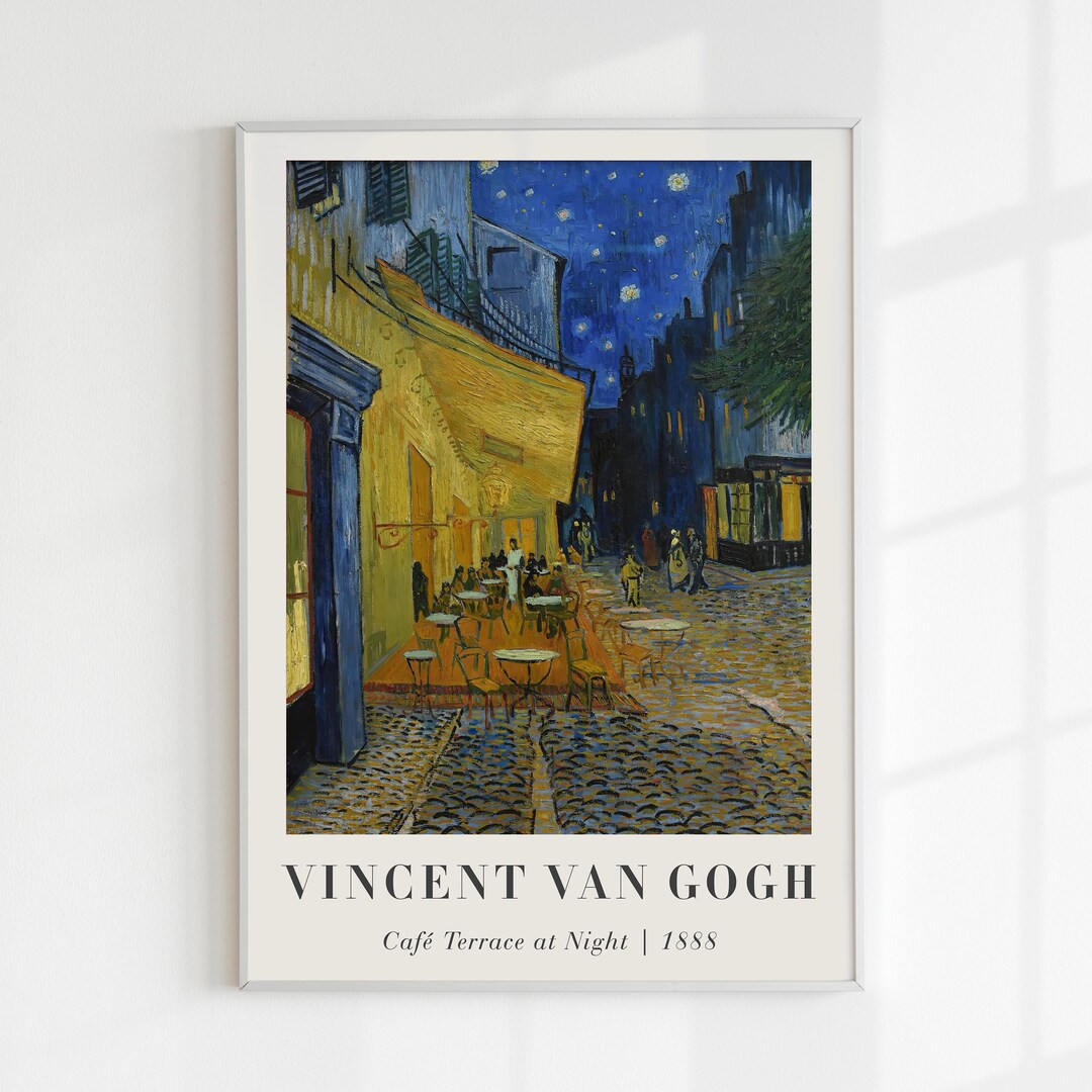 Van Gogh Print, Cafe Terrace at Night, Van Gogh Poster, Museum ...