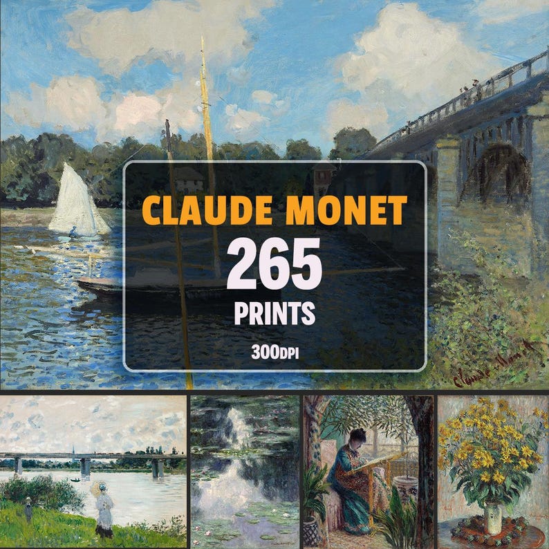 Claude Monet Prints, Vintage Art Gallery Wall Set (digital Download) - Etsy