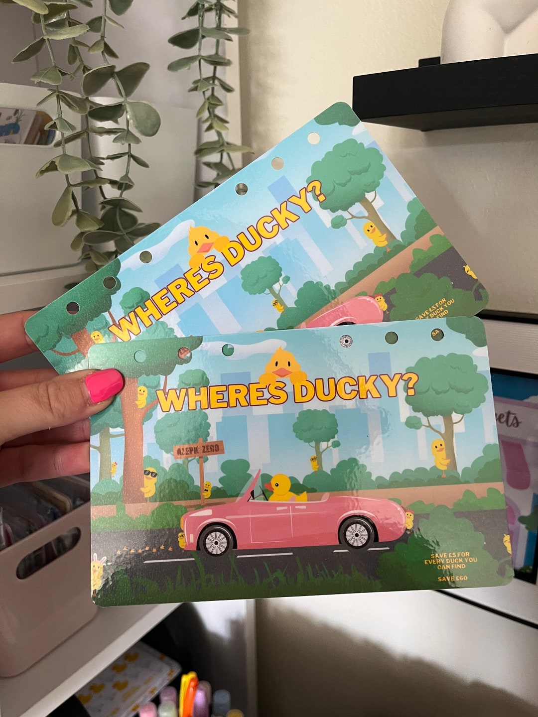 Wheres Ducky Savings Challenge A6 Clip in Cash Stuffing A6 Binder Cash ...