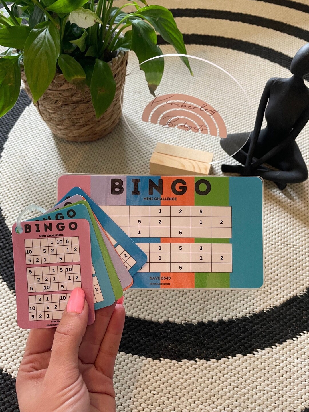 Mini Bingo Themed Savings Challenge Cash Stuffing Cash Envelope Tracker ...