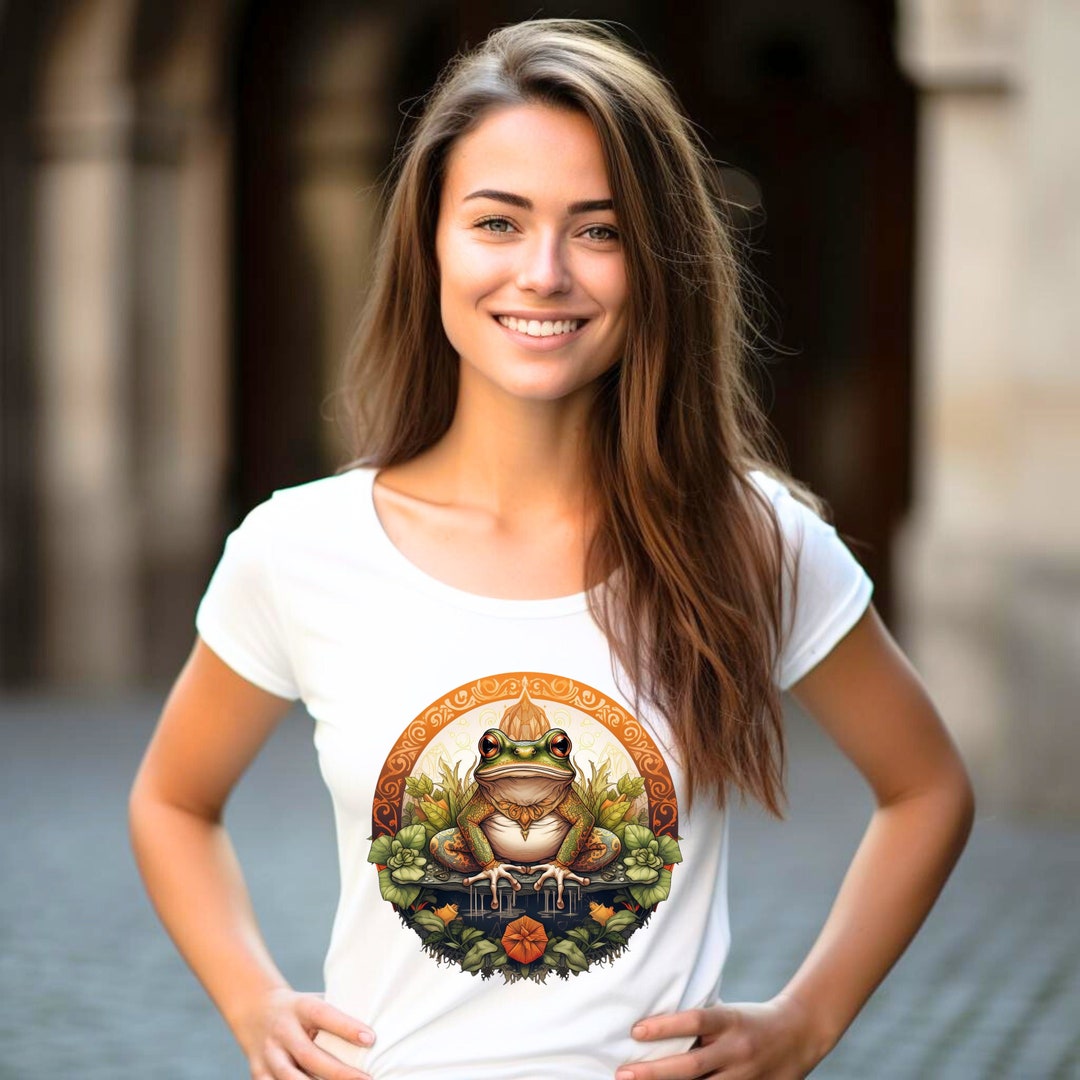 Vintage Cottagecore Forestcore Frog Shirt, Popular Right Now, Trending ...