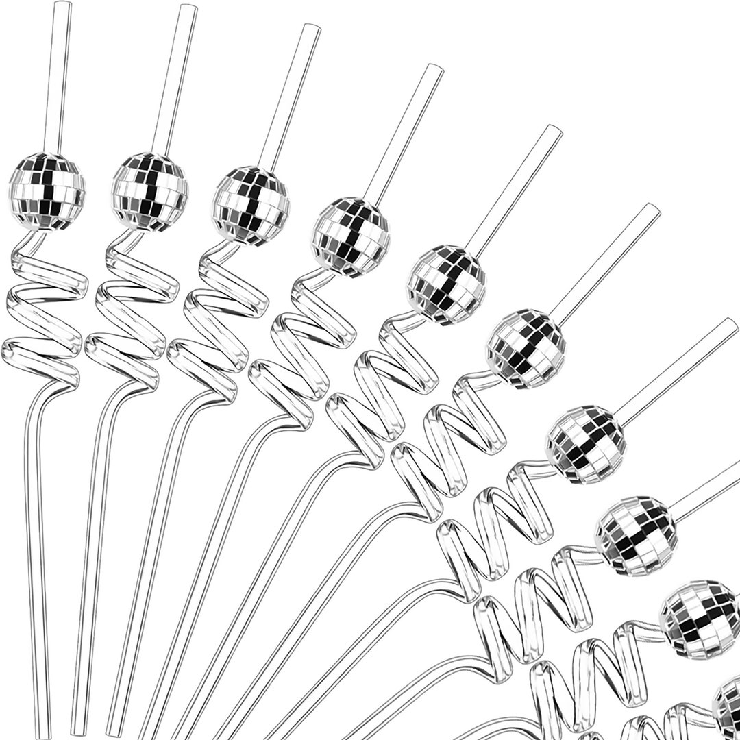 Disco Ball Straws for Bachelorette Party, Birthday, Hen Parties, Dance ...