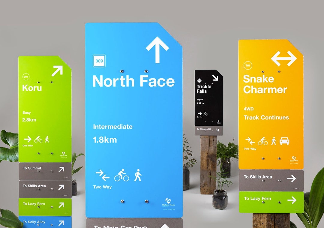 Outdoor Wayfinding Signs Custom Exterior Wayfinding - Etsy