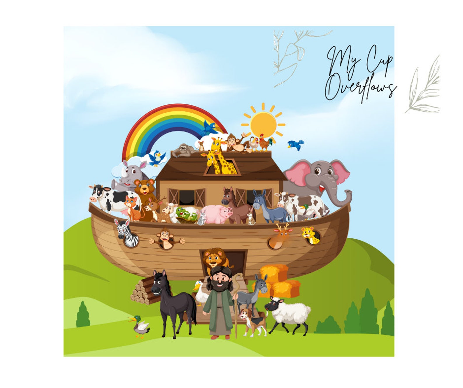 Noah's Ark Clipart: Sublimation PNG Design (digital Download) - Etsy Canada