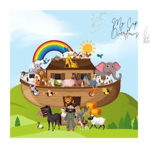 Noah's Ark Clipart: Sublimation PNG Design (digital Download) - Etsy