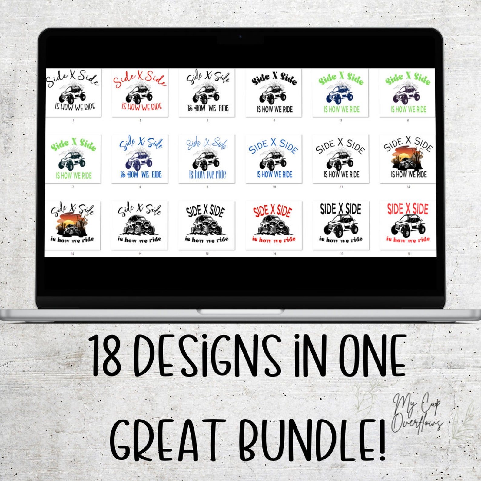 Side by Side is How We Ride ATV UTV Fun Sxs Sublimation PNG Digital ...