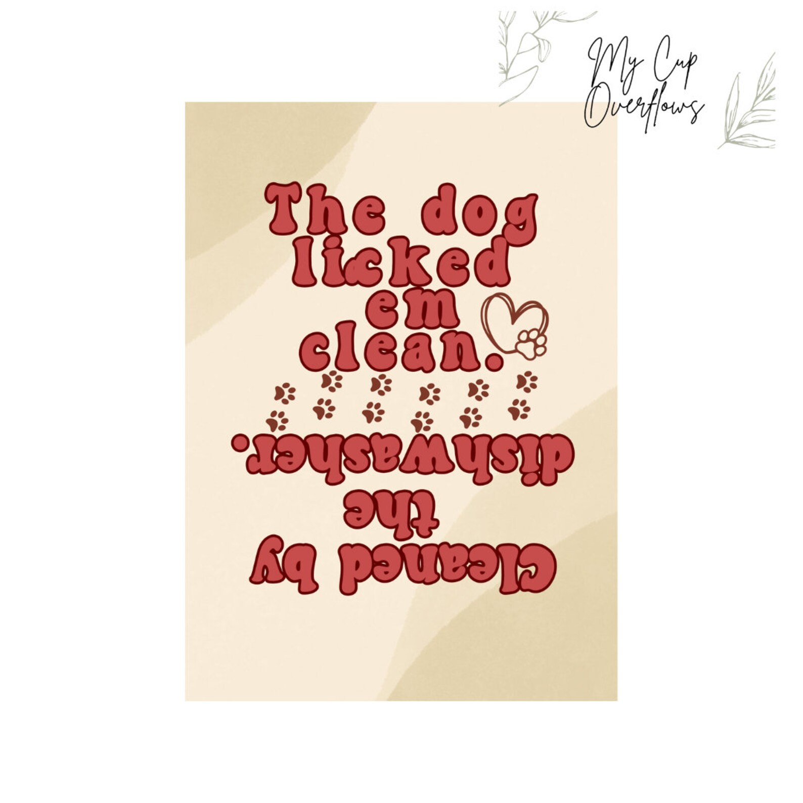 Funny Dishwasher Magnet PNG Bundle: Clean Dirty Dog Licked (digital ...