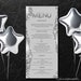 Black and Silver Menu Card Template, Editable Sparkle Menu Template ...