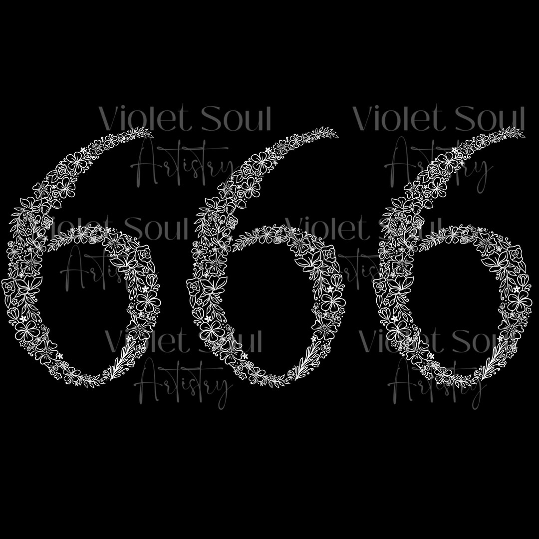 666 Angel Number PNG, Mystical PNG, Number PNG, Sublimation Design ...