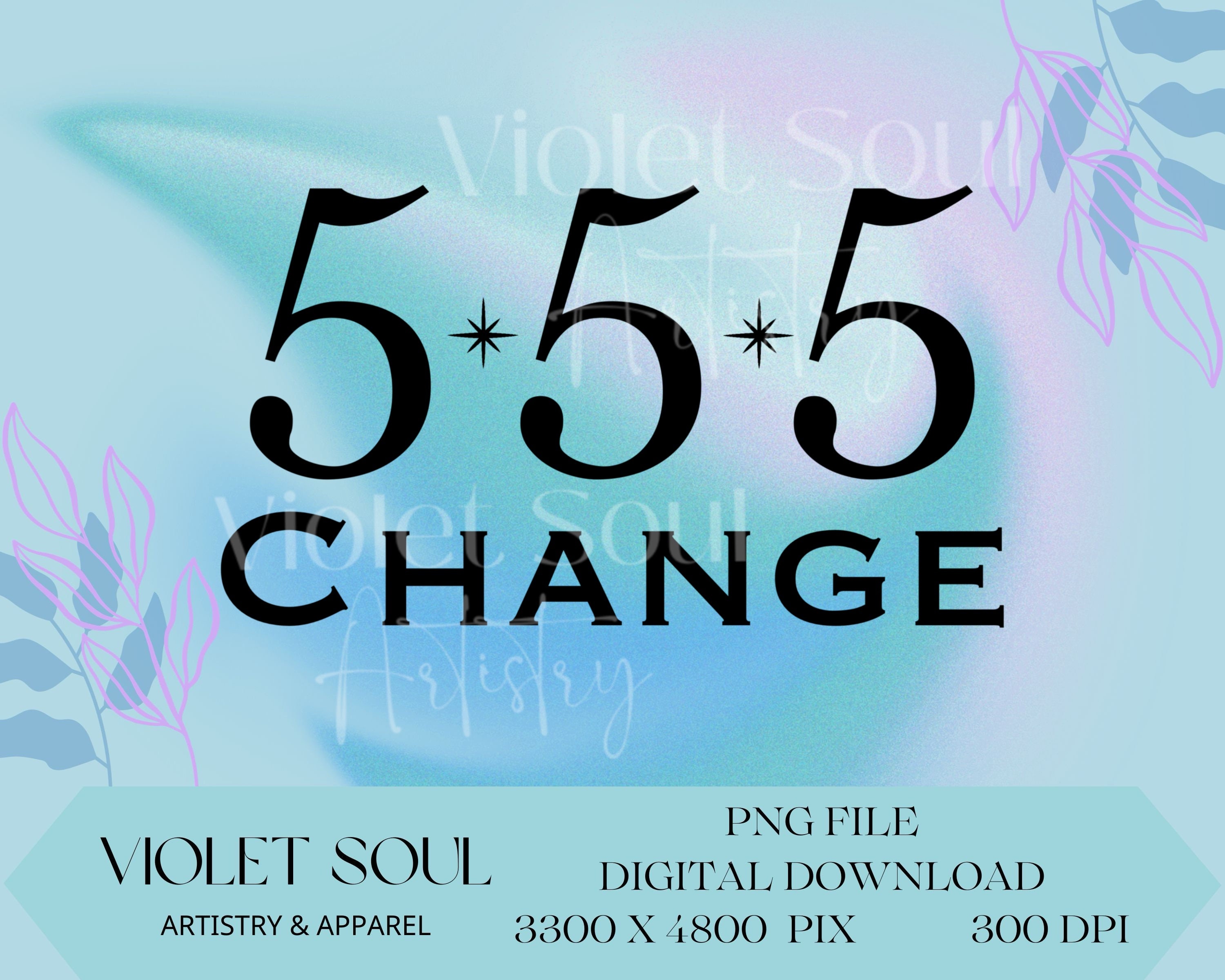 555 Change Sparkle Angel Number PNG, Number PNG, Spiritual Png ...