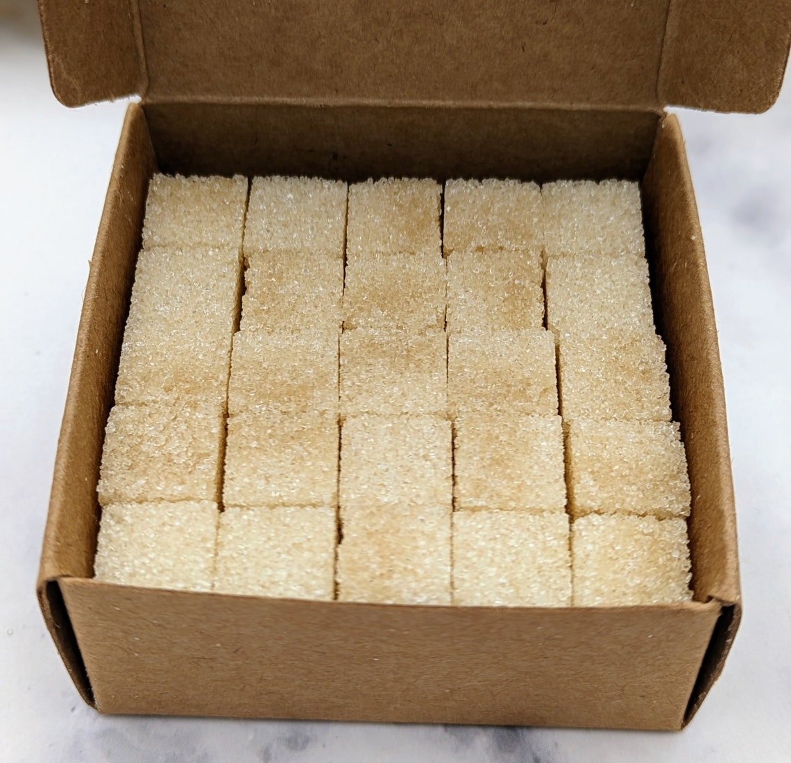 Organic MINI Cane Sugar Cubes - Handcrafted - Petite Cubes for Tea or ...