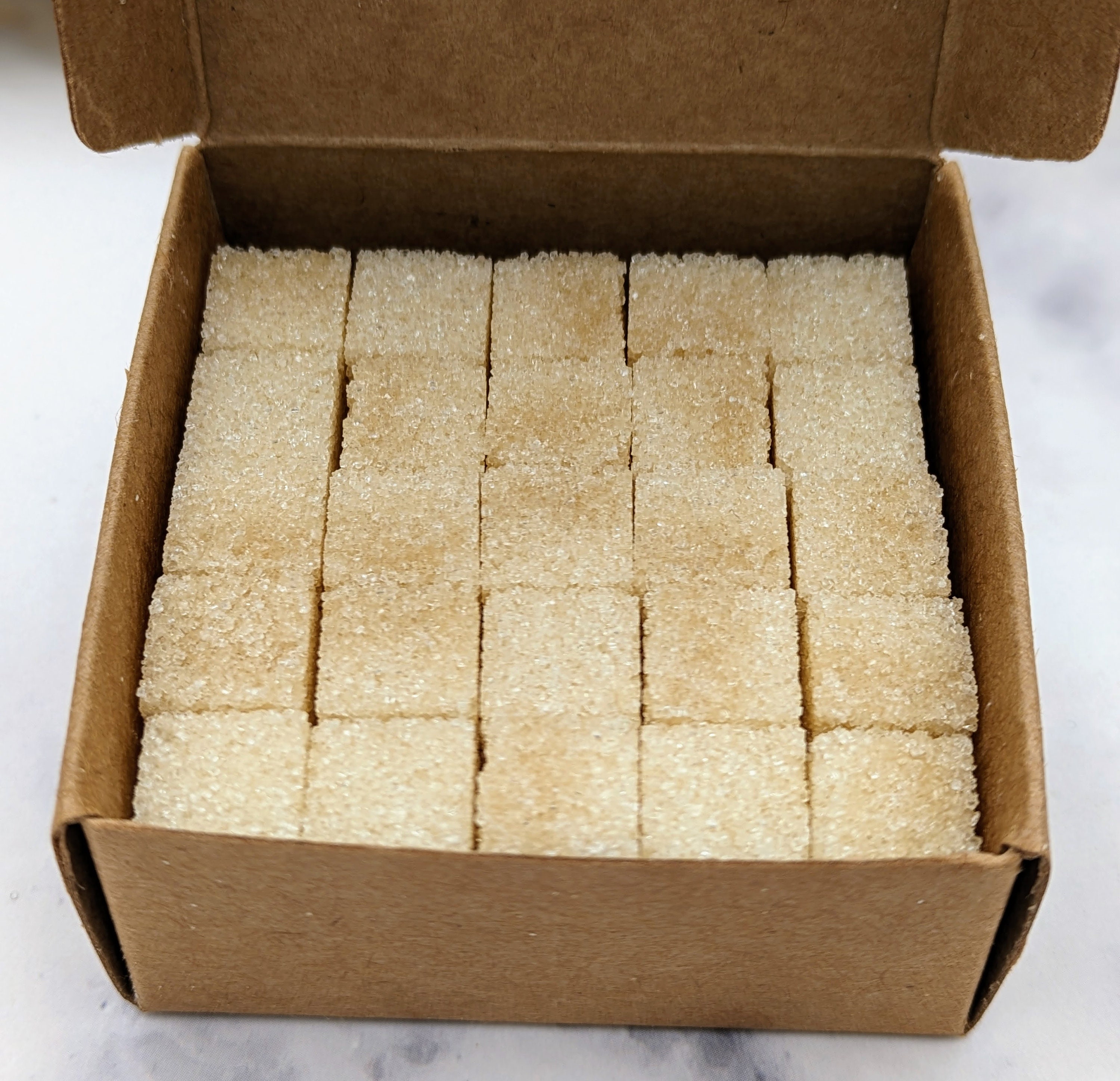 Organic MINI Cane Sugar Cubes - Handcrafted - Petite Cubes for Tea or ...