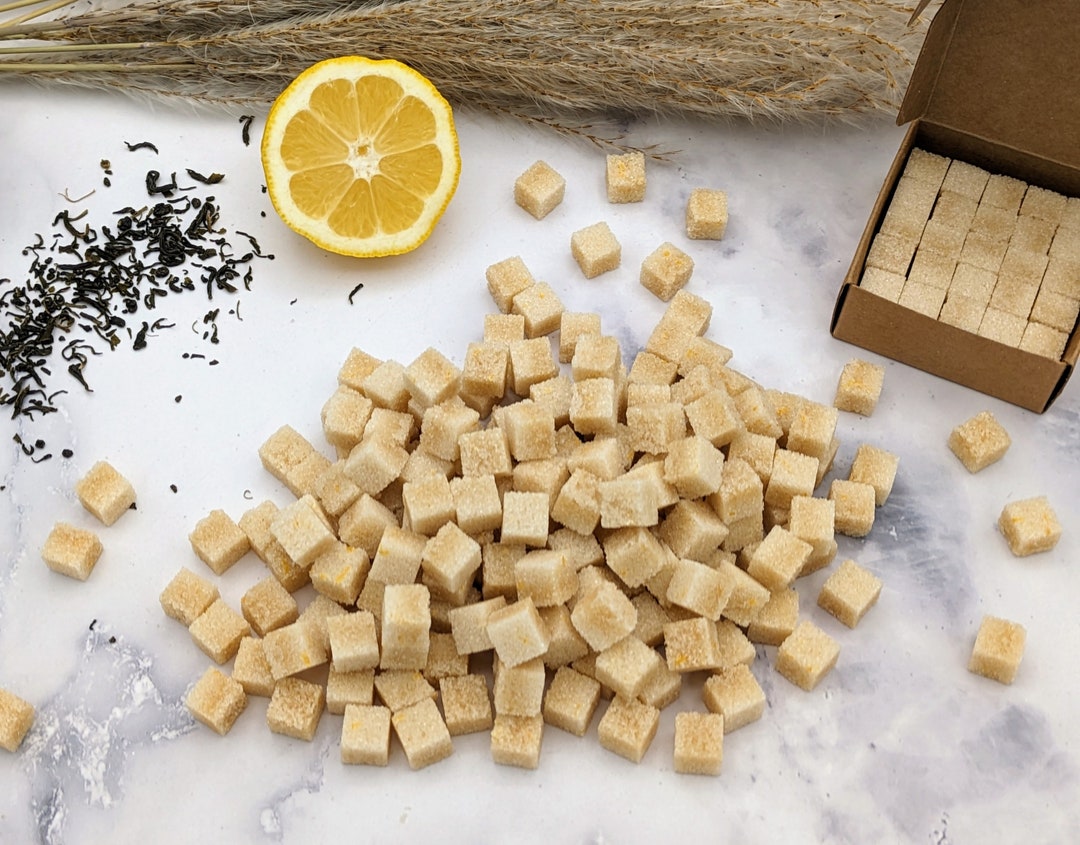 Organic Infused Mini Sugar Cubes: Natural Tea & Champagne Sweetener ...