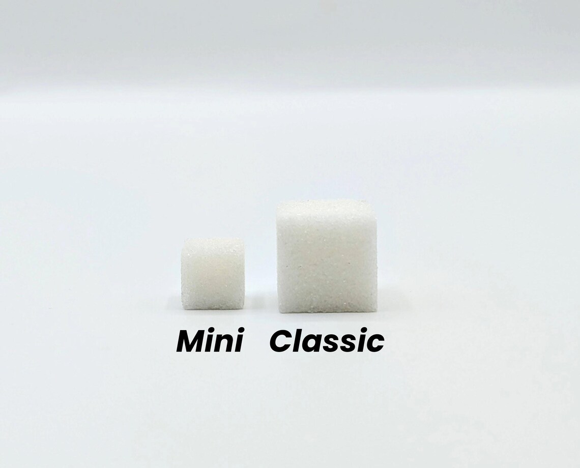 Organic MINI Cane Sugar Cubes - Handcrafted - Petite Cubes for Tea or ...