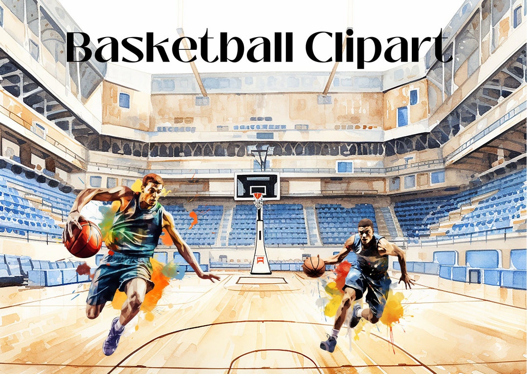 Basketball Clipart, Basketball Player, Hoop Clipart, 15 X PNG Download ...