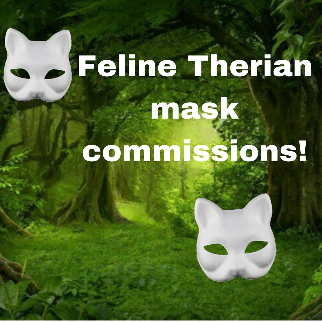 Feline Mask Animal/therian/quadrobics Mask! (READ DESC) - Etsy