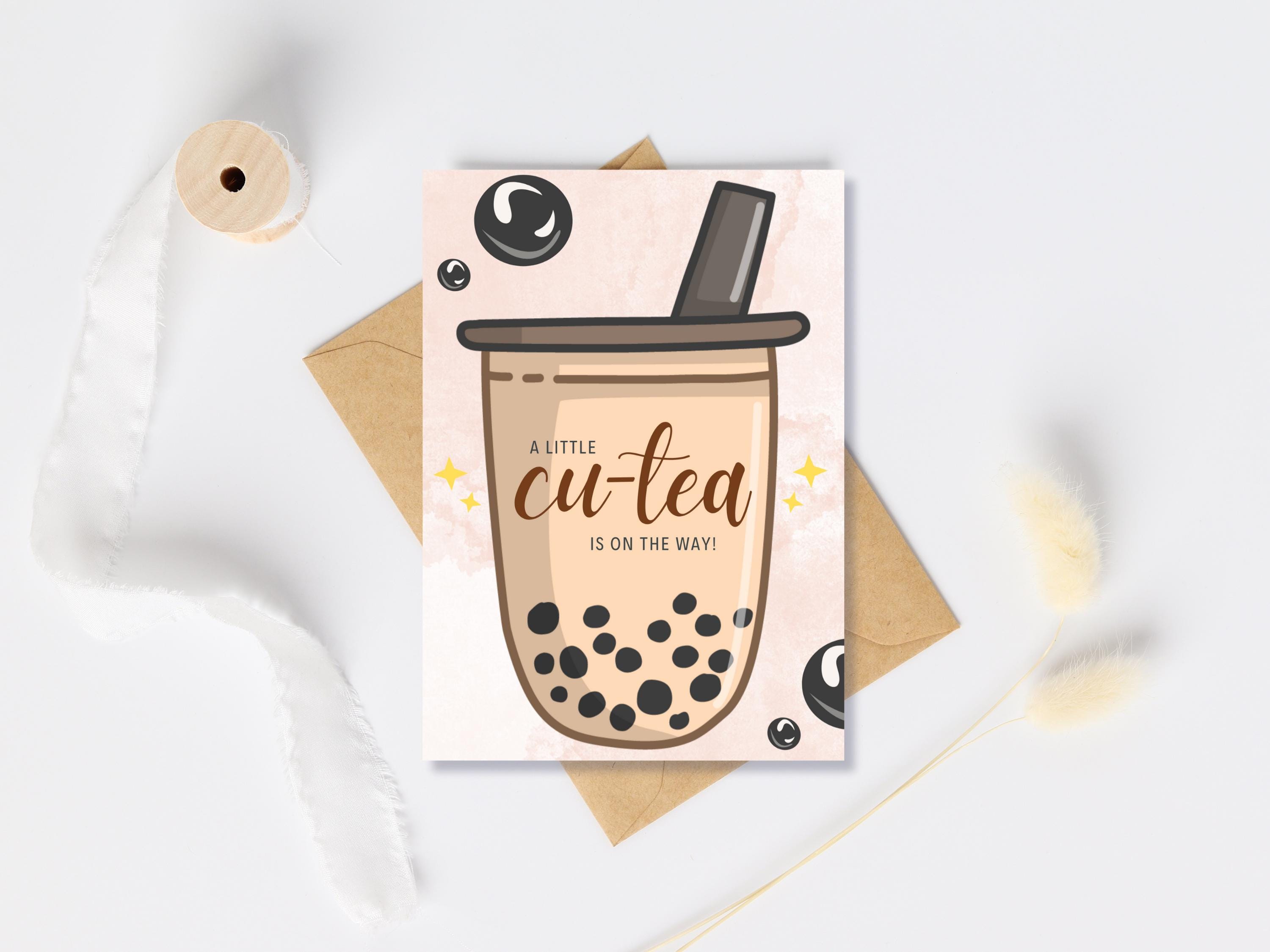 A Little Cu-tea Boba Baby Shower Invitation - Boba Milk Tea Baby Shower ...