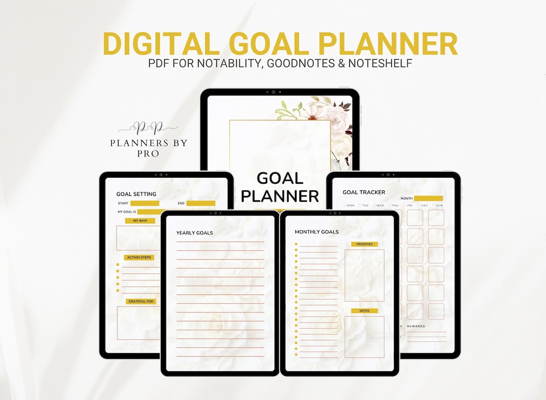 Goal Planner Digital and Printable Goal Planner 2024 Goal - Etsy