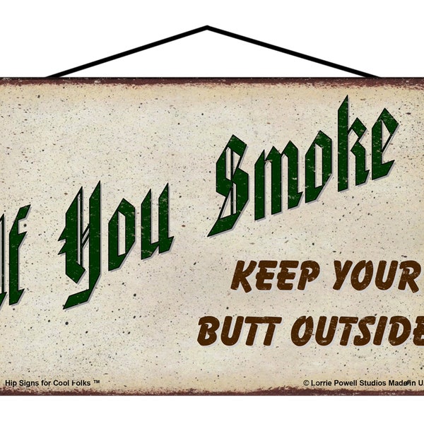 Funny Smoking Sign - Etsy