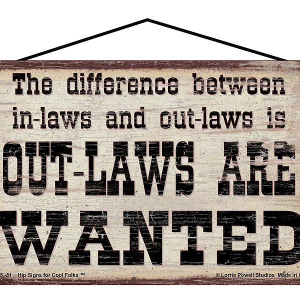 Outlaw Sign - Etsy