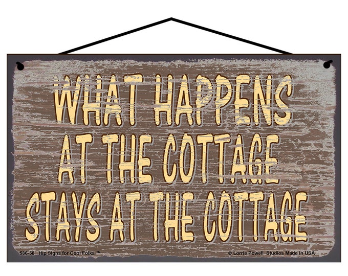 Cottage SVG What Happens at the Cottage Stays at the Cottage Clipart ...