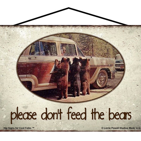 Dont Feed Bears Sign - Etsy