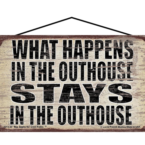 Outhouse Signs - Etsy