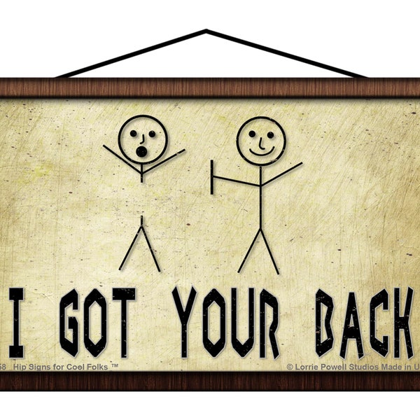 I Got Your Back Stick Figure - Etsy