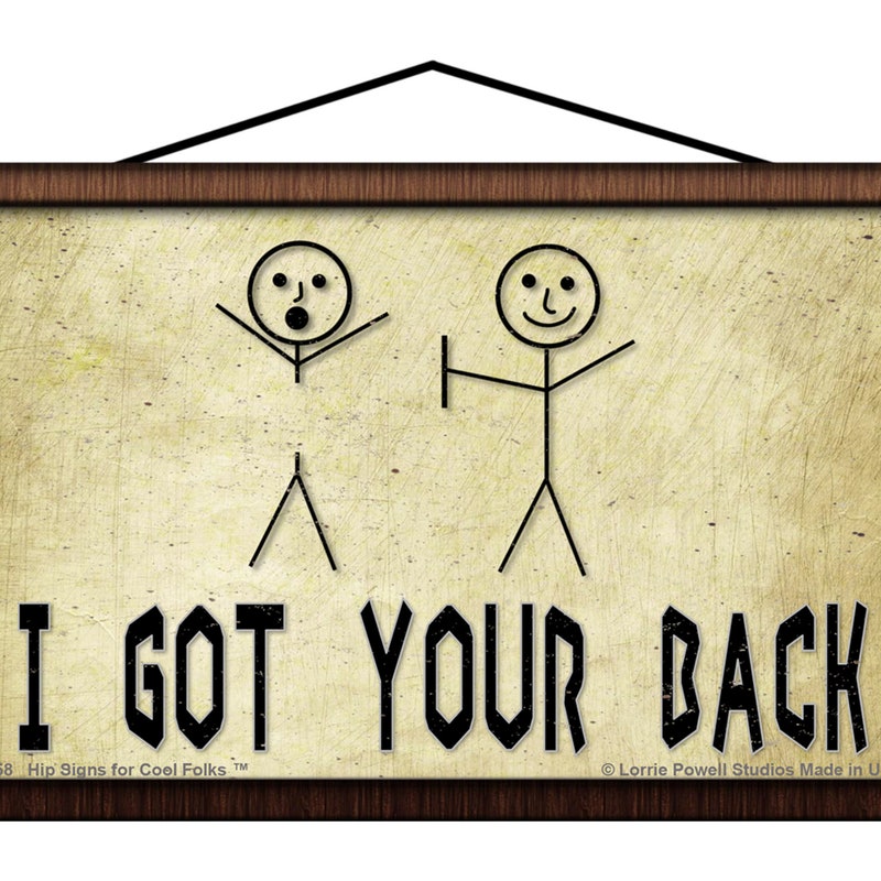 Stick Figure I Got Your Back - Etsy
