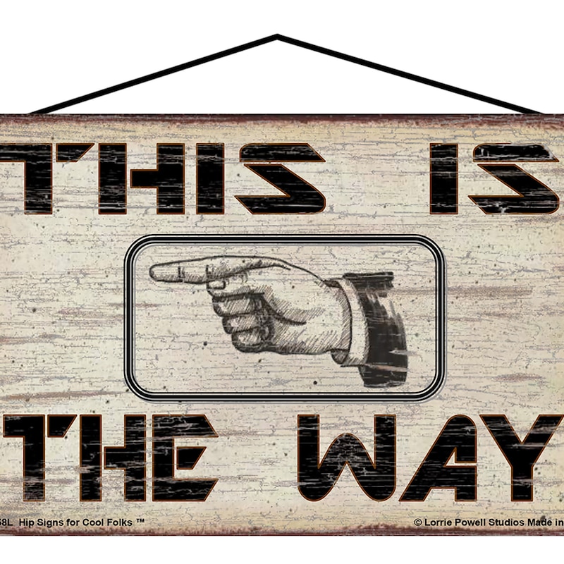 This Way Sign - Etsy