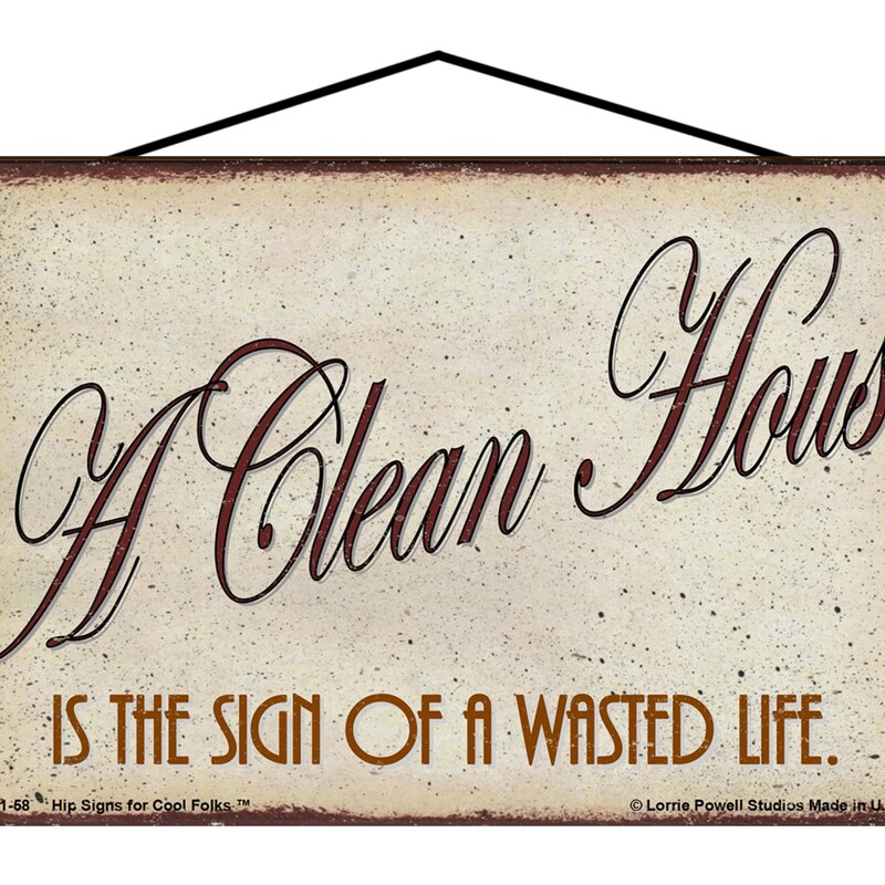 Clean House Sign - Etsy