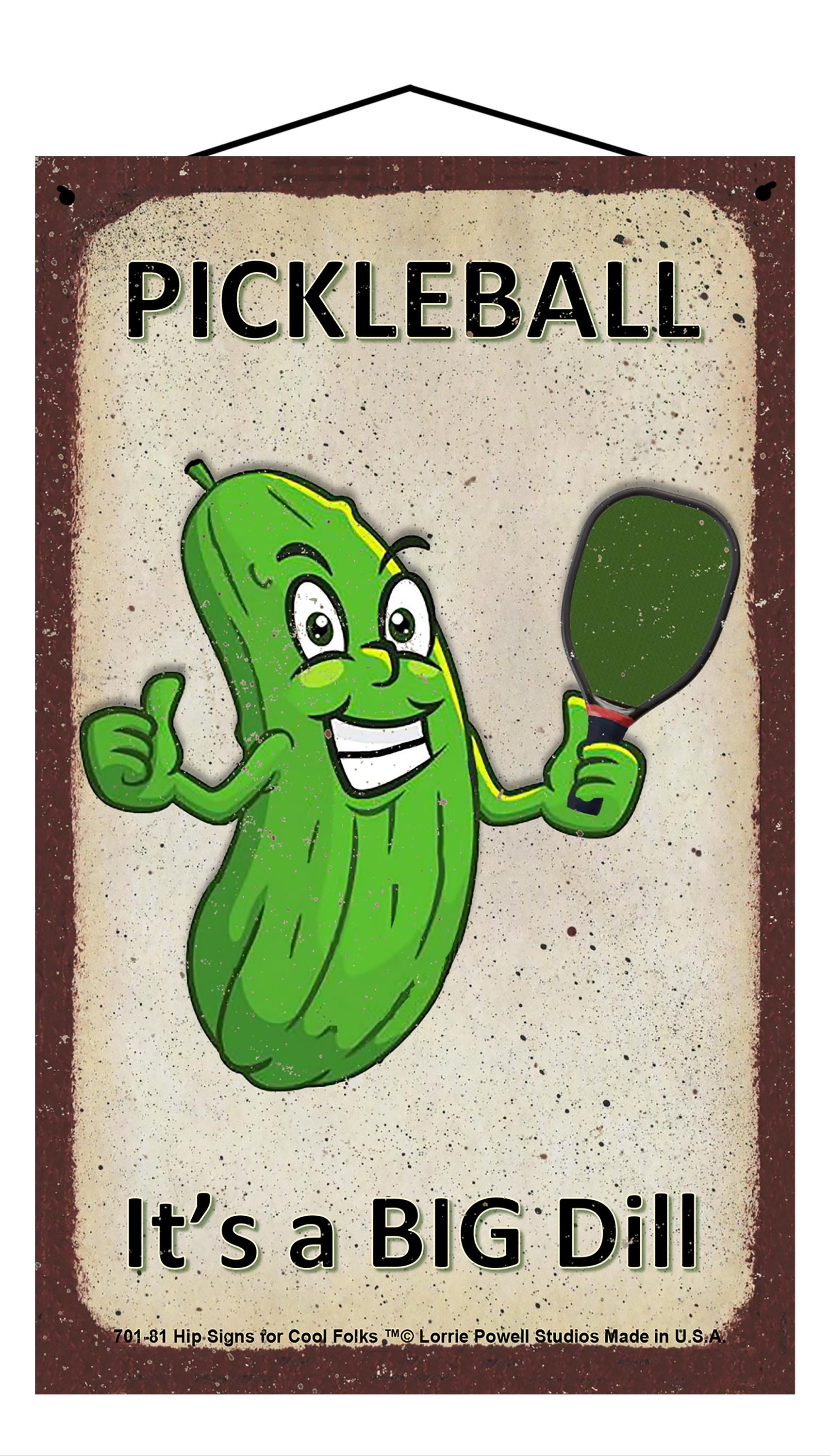 Pickleball It's A Big Dill Vintage Style Sign, Gift for Pickle Players ...