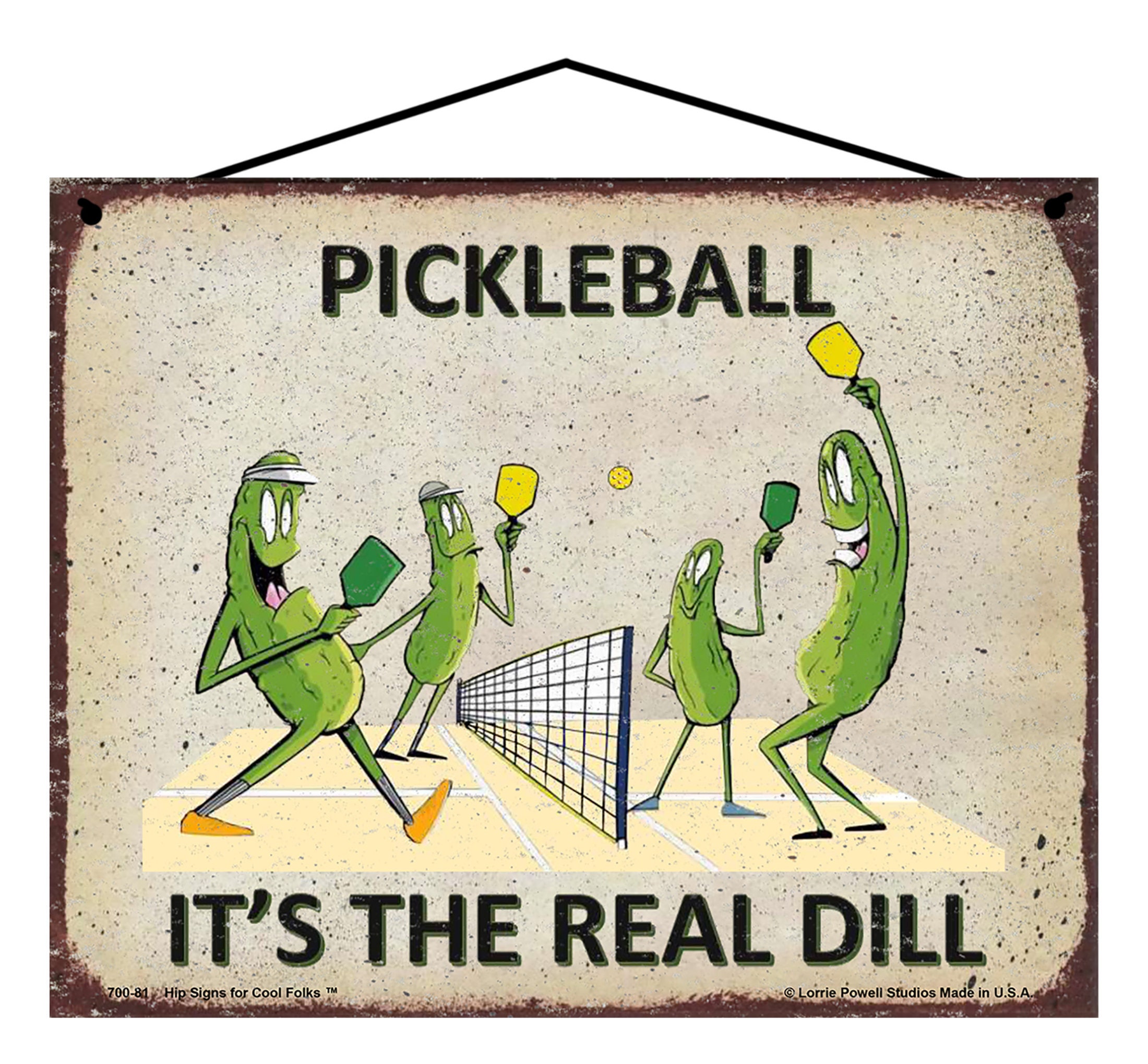 Pickleball It's the Real Dill Vintage Style Sign, Gift for Pickle ...