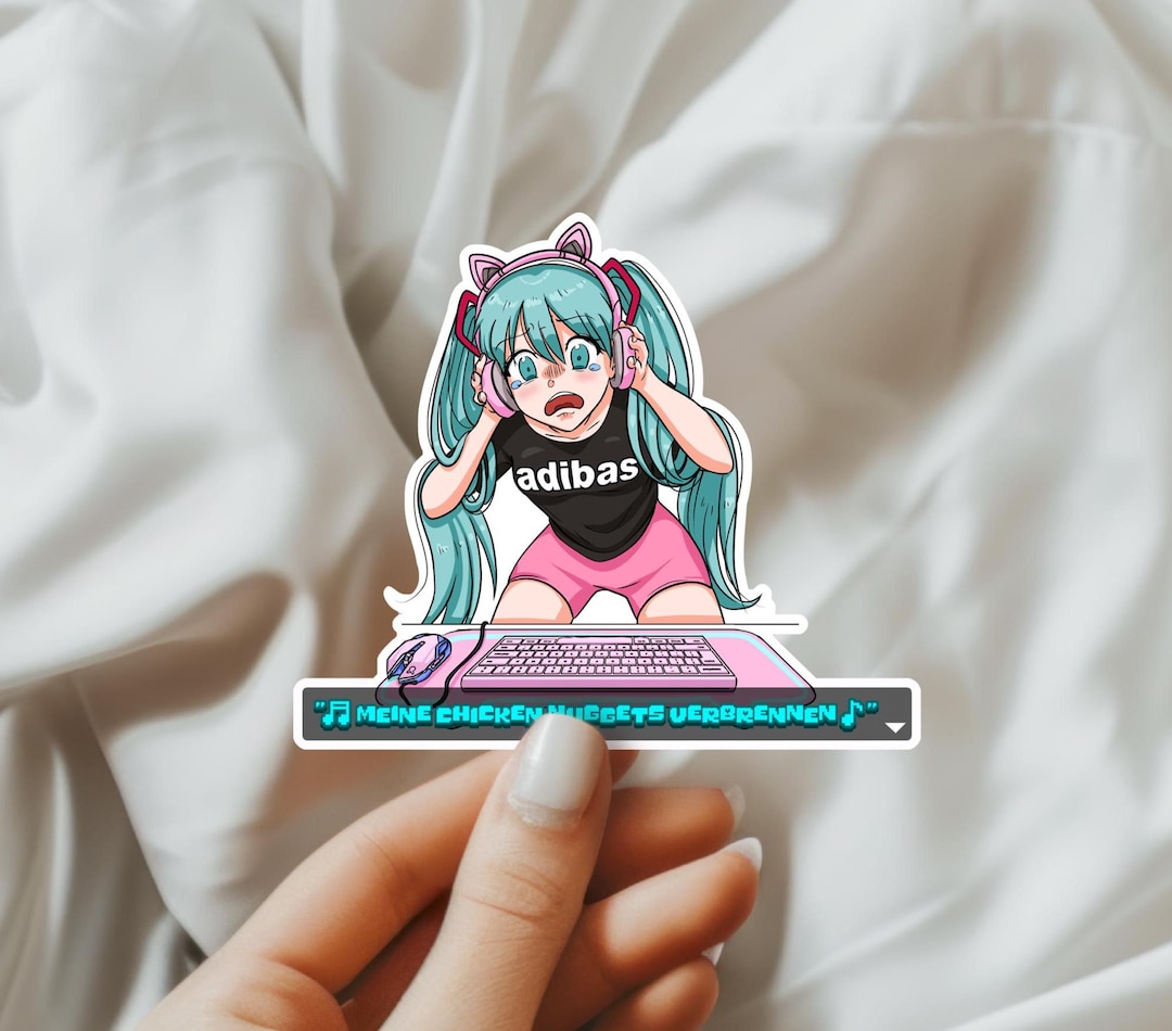 Nooreax Meme Hatsune Miku - "my Chicken Nuggets Are Burning!" - Etsy